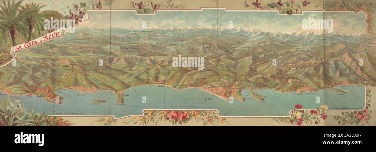 St raphael map hi-res stock photography and images - Alamy