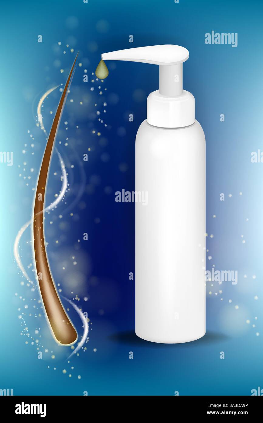 Anti frizz hair Stock Vector Images - Alamy