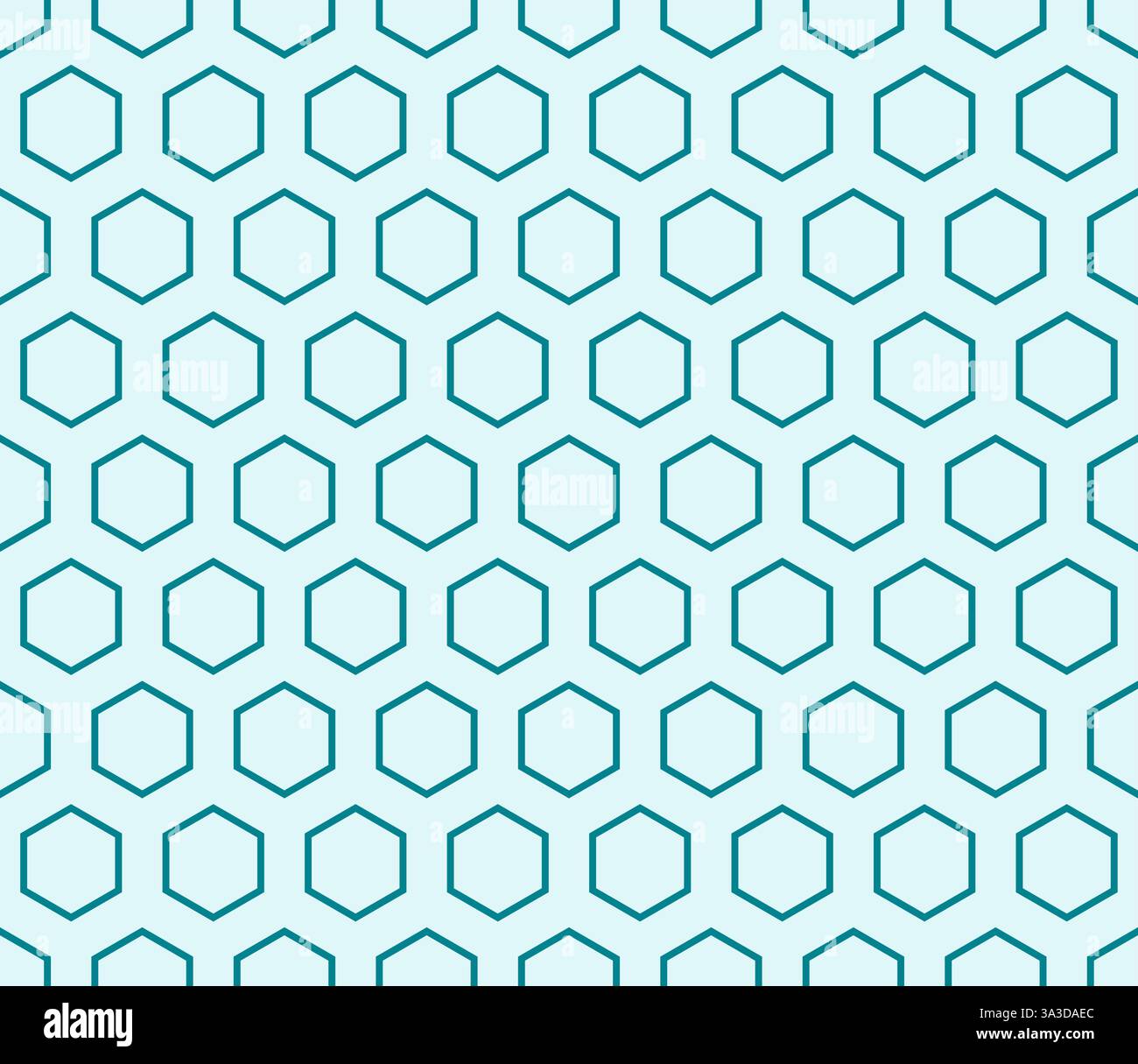Minimalistic hexagon background. Teal color on matching background. Hexagon bold mosaic cell ...