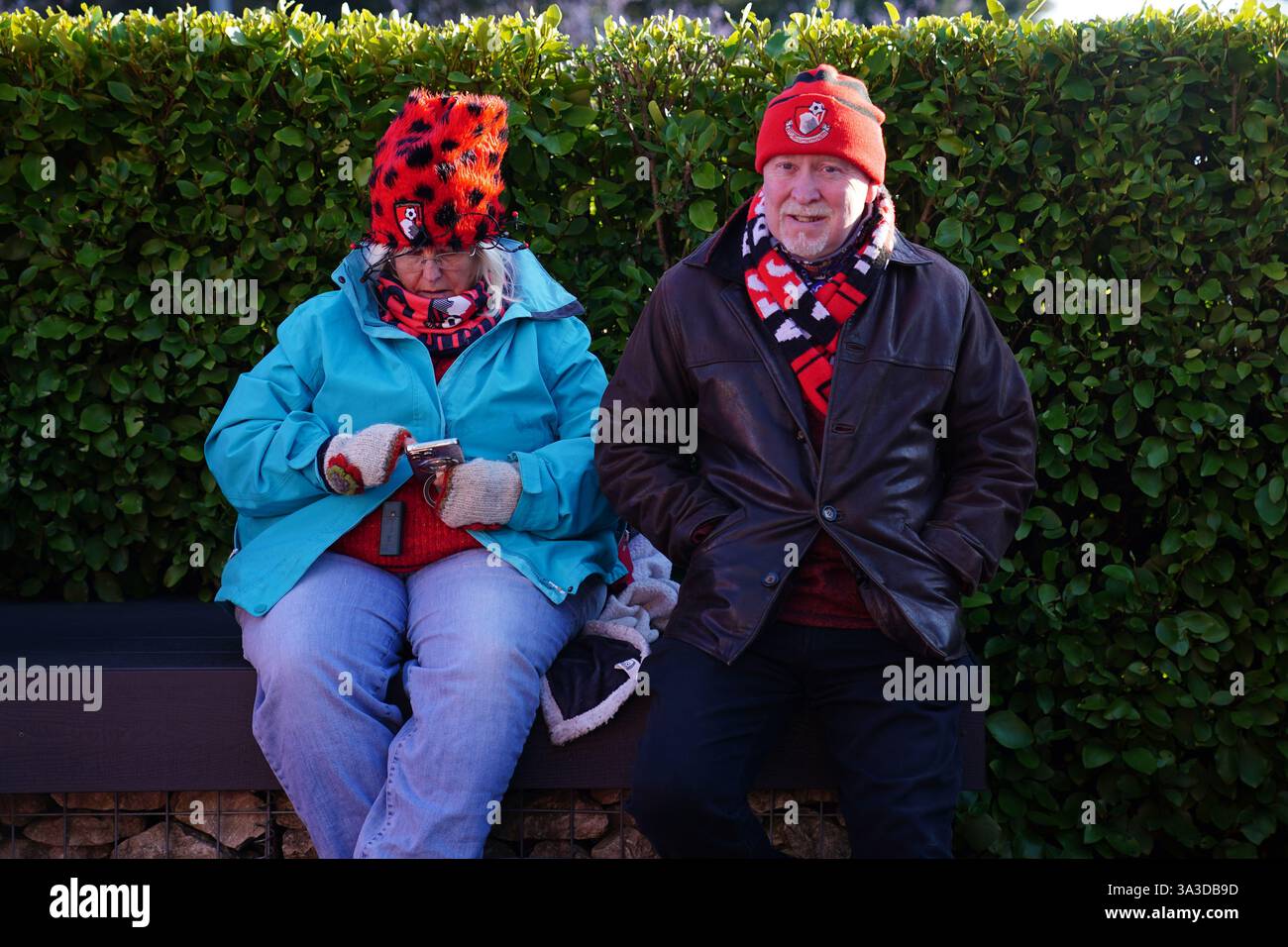 AFC Bournemouth fans before the Premier League match at Vitality ...