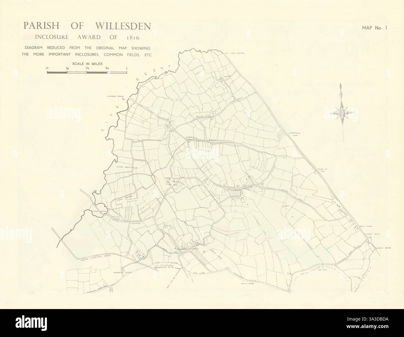 Parish of Willesden Inclosure Award of 1816. Kensal Kilburn Neasden ...