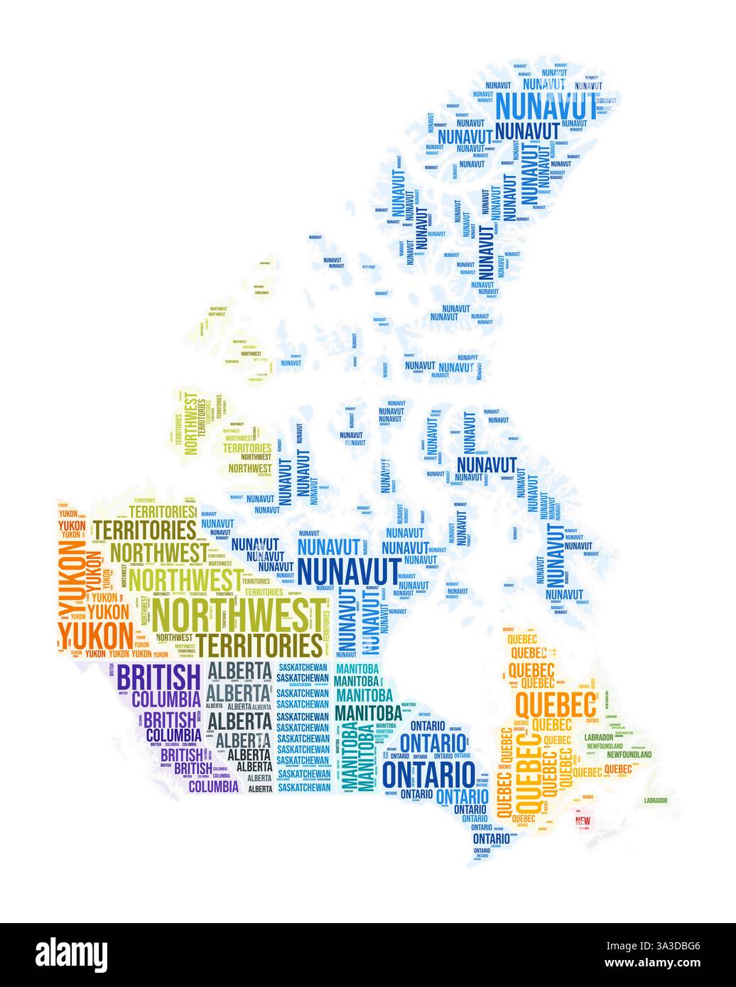 Map of canada provinces hi-res stock photography and images - Alamy