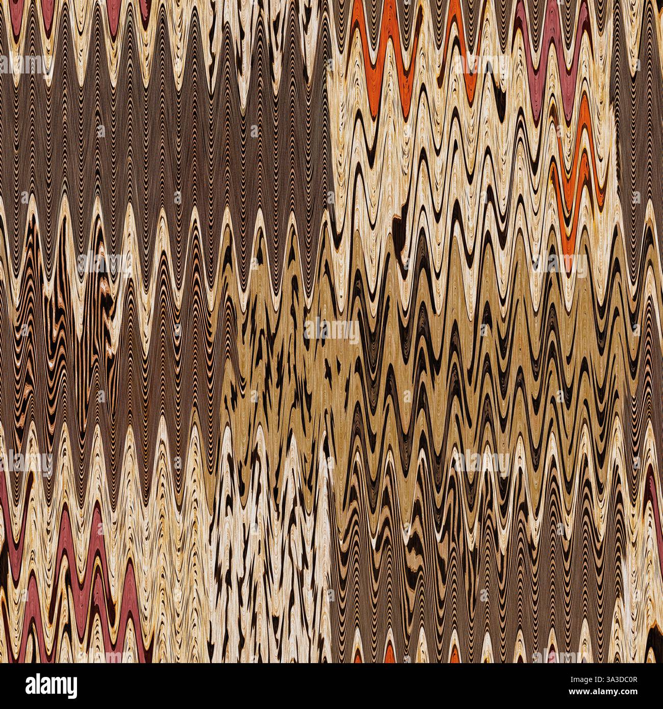 Fall colour wavy marble effect seamless pattern background. Drip style ...