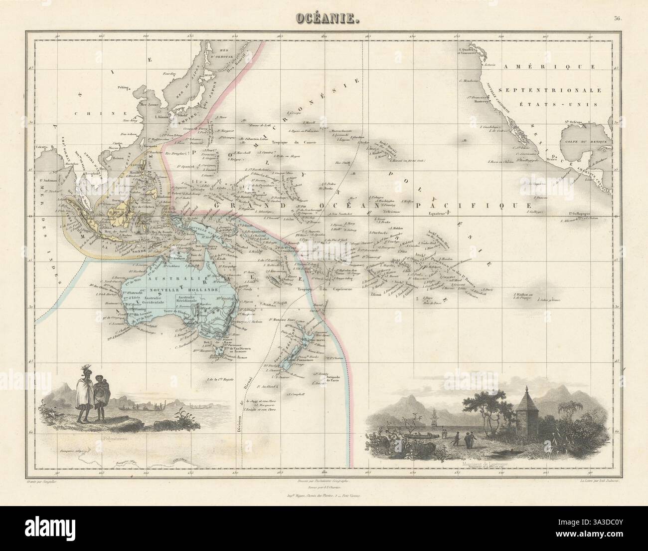 Australia and new zealand map hi-res stock photography and images - Alamy