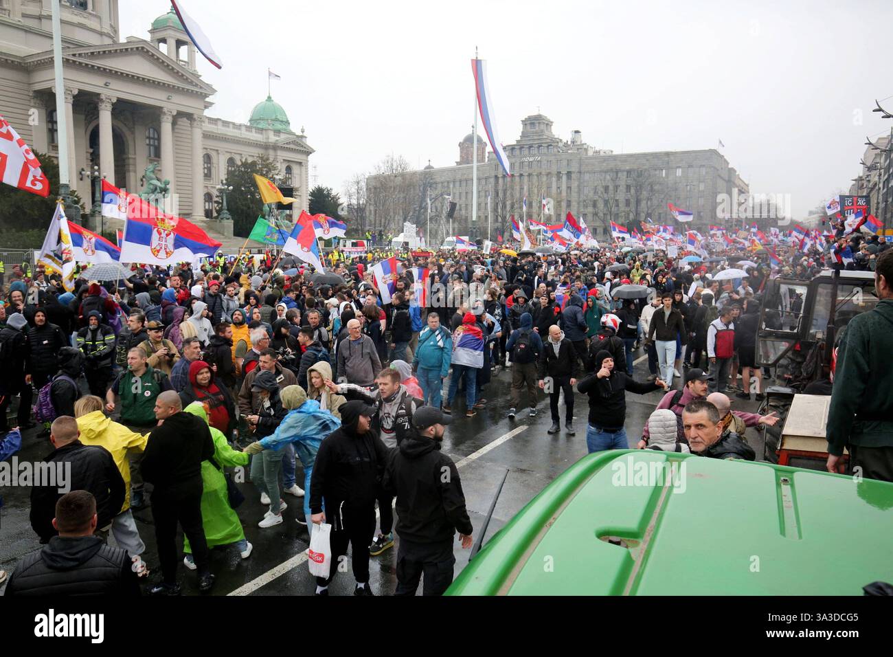 Serbia, Belgrade, 150325. Mass student anti-government protest sparked ...