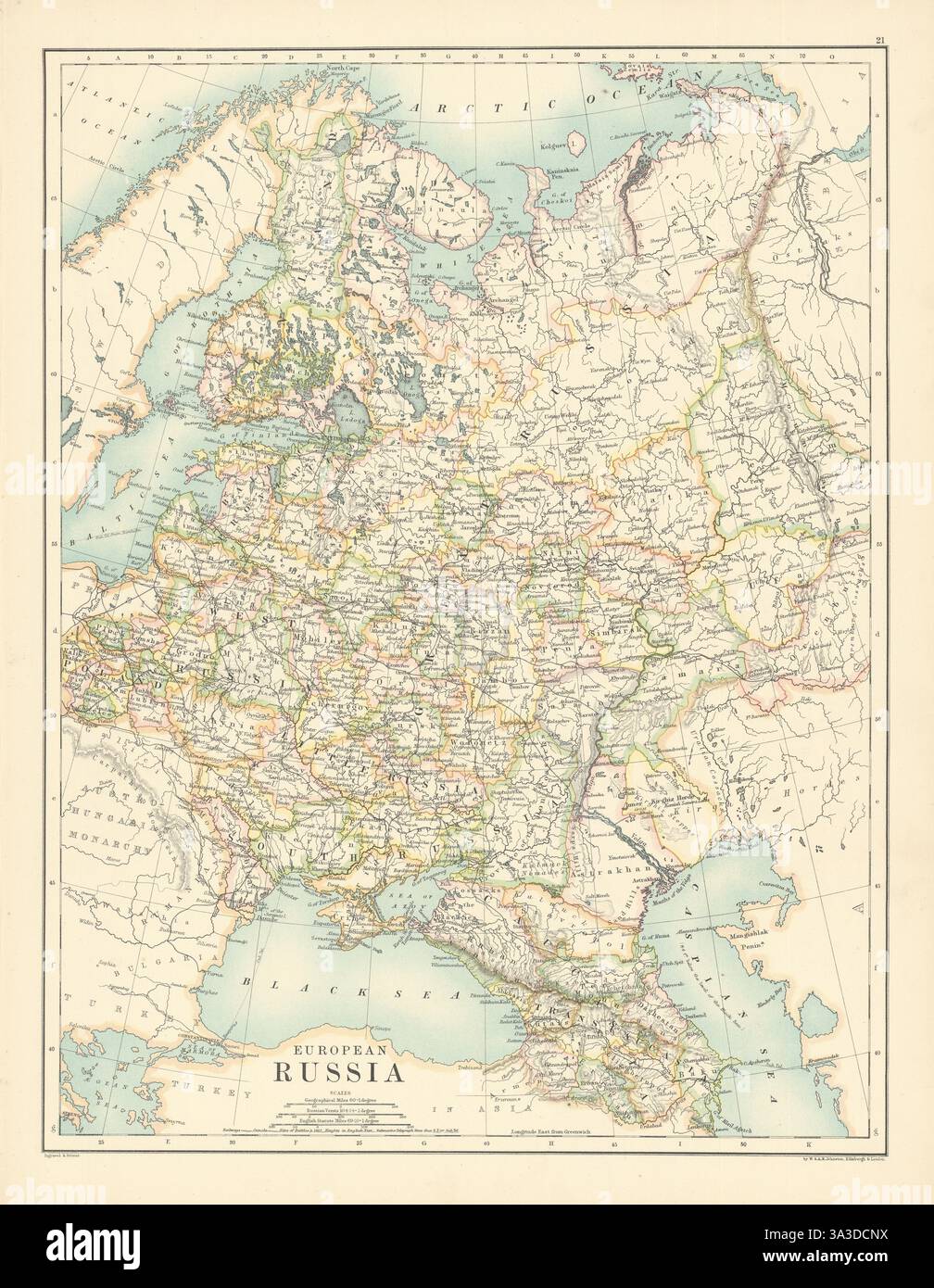 European political map 19th century hi-res stock photography and images ...