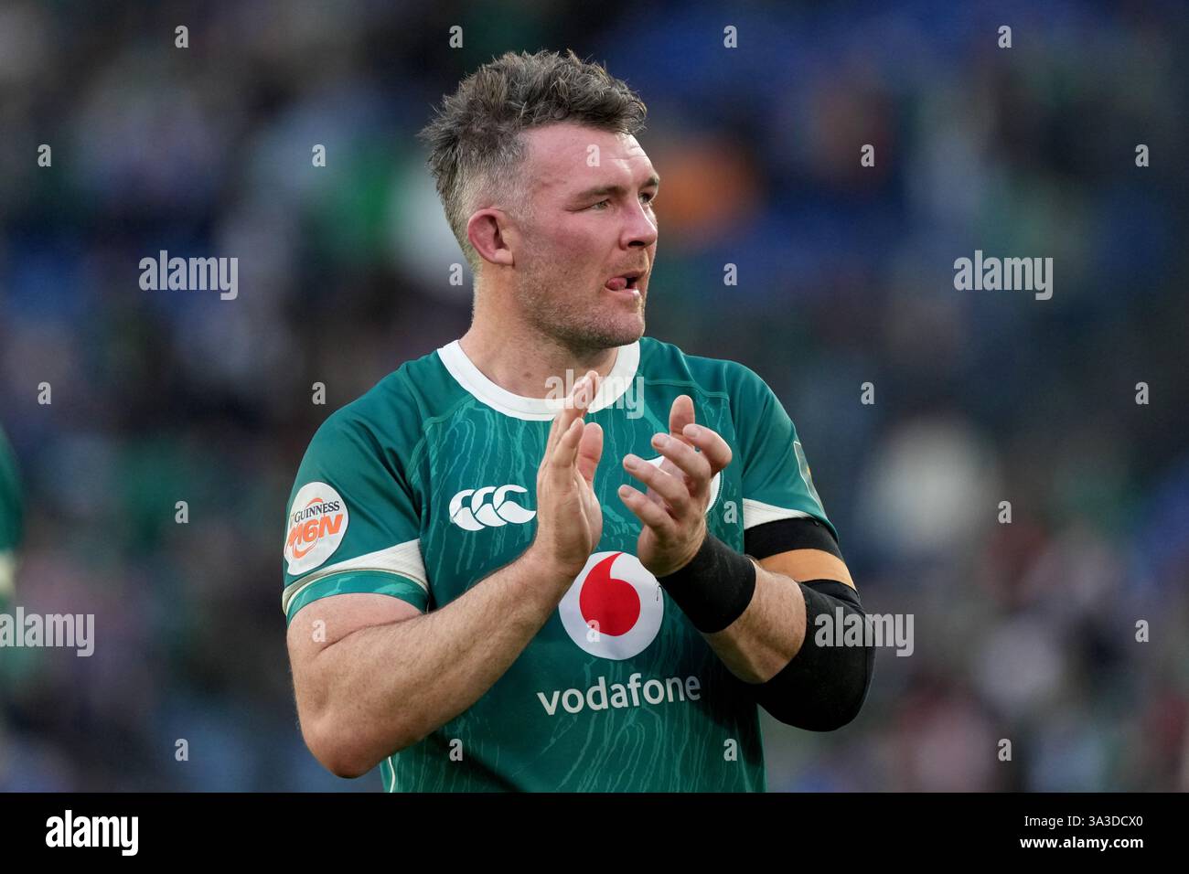 Rome, Italy. 15th Mar, 2025. Peter O'Mahony of Ireland during the Six ...