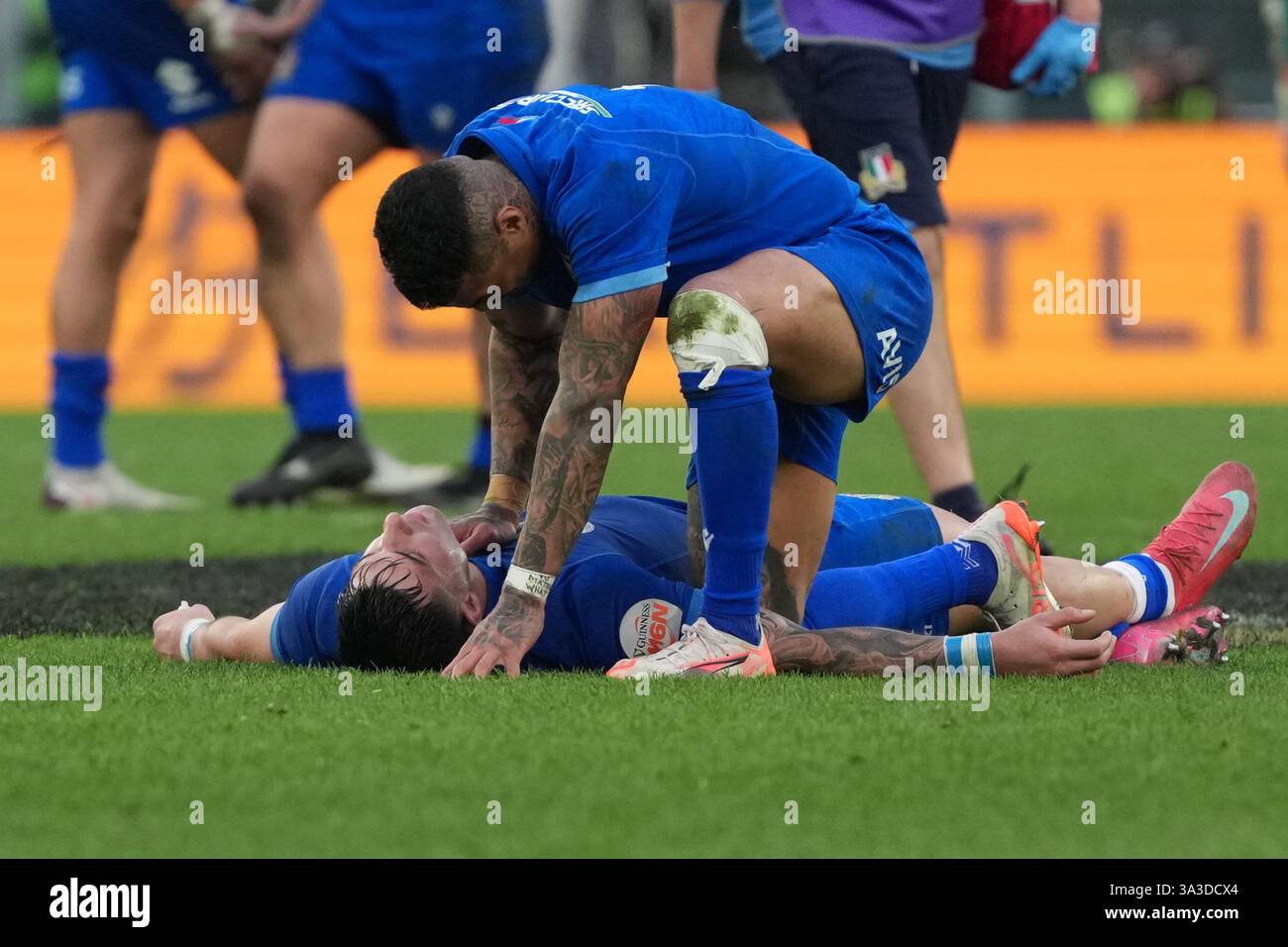 Rome, Italy. 15th Mar, 2025. Dejection of Tommaso Menoncello and Monty ...