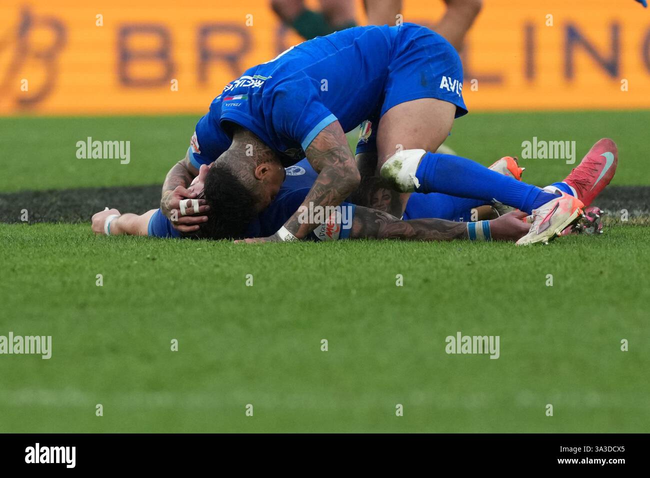 Rome, Italy. 15th Mar, 2025. Dejection of Tommaso Menoncello and Monty ...