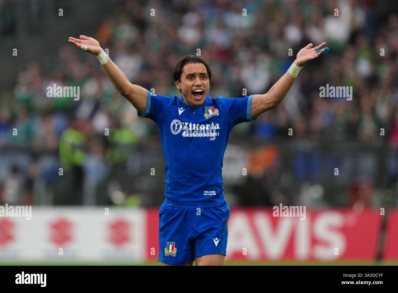 Rome, Italy. 15th Mar, 2025. Ange Capuozzo of Italy during the Six ...