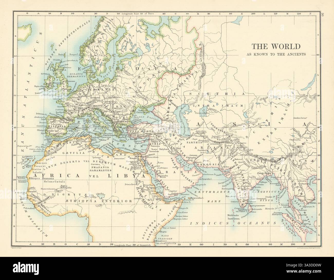 Antique world map 19th century hi-res stock photography and images - Alamy