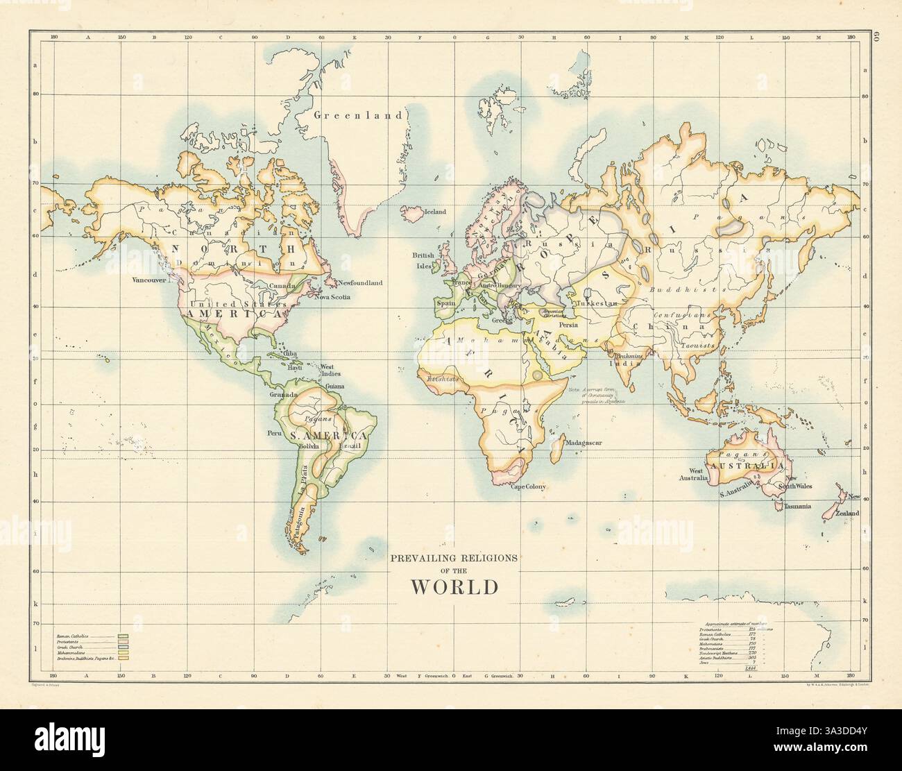 Prevailing Religions of the World by W. & A.K. Johnston 1887 old ...