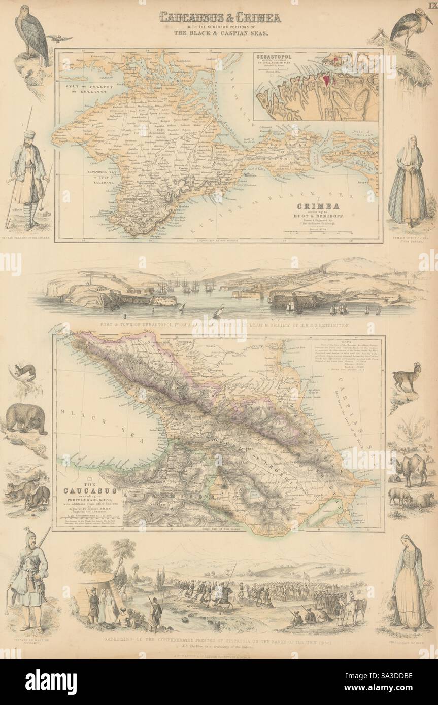 Caucasus & Crimea with the Northern Portions of Black & Caspian Seas ...