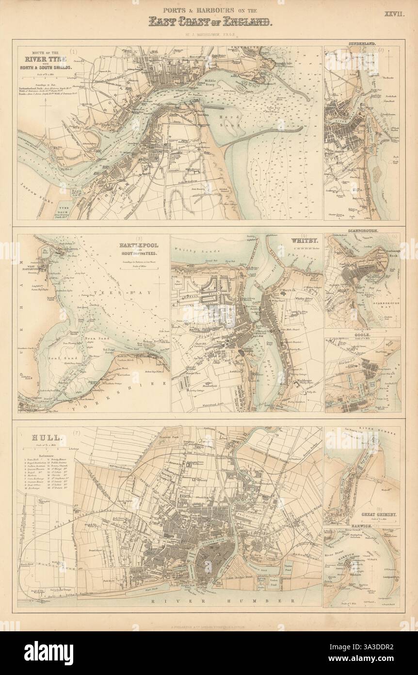 Sunderland map hi-res stock photography and images - Alamy