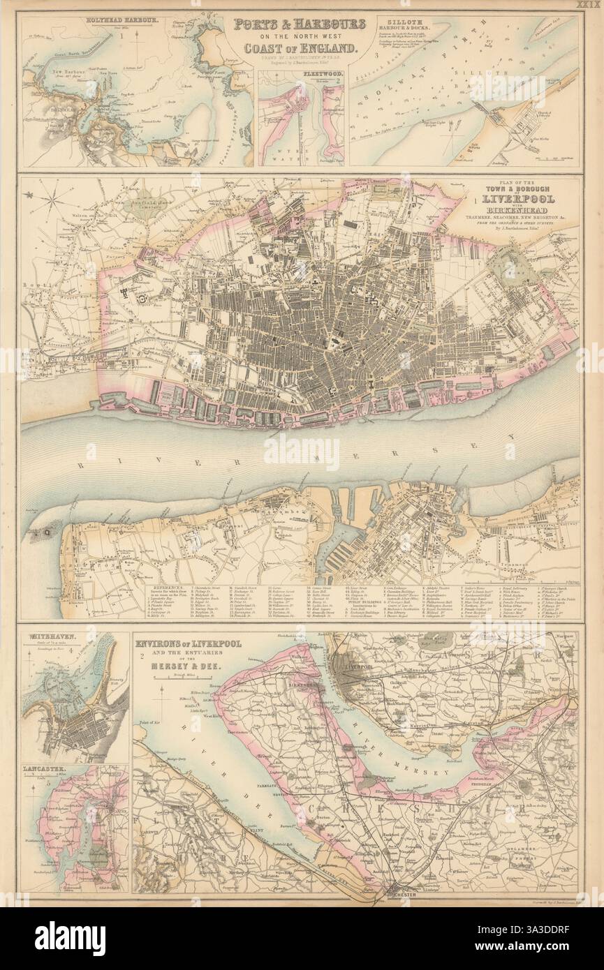 England NW Ports. Liverpool Birkenhead Mersey Dee Holyhead Silloth ...