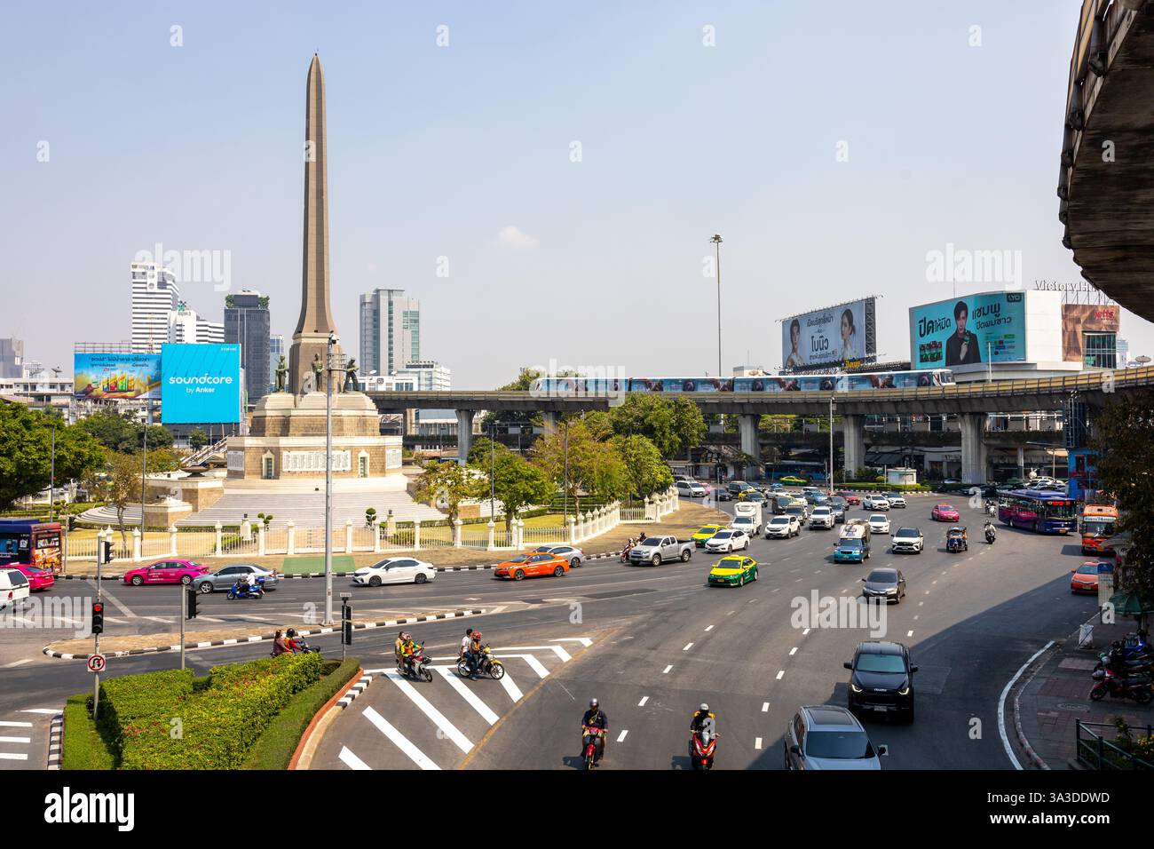 Bangkok Thailand - February 13 2025: The Train coming at BTS Victory ...