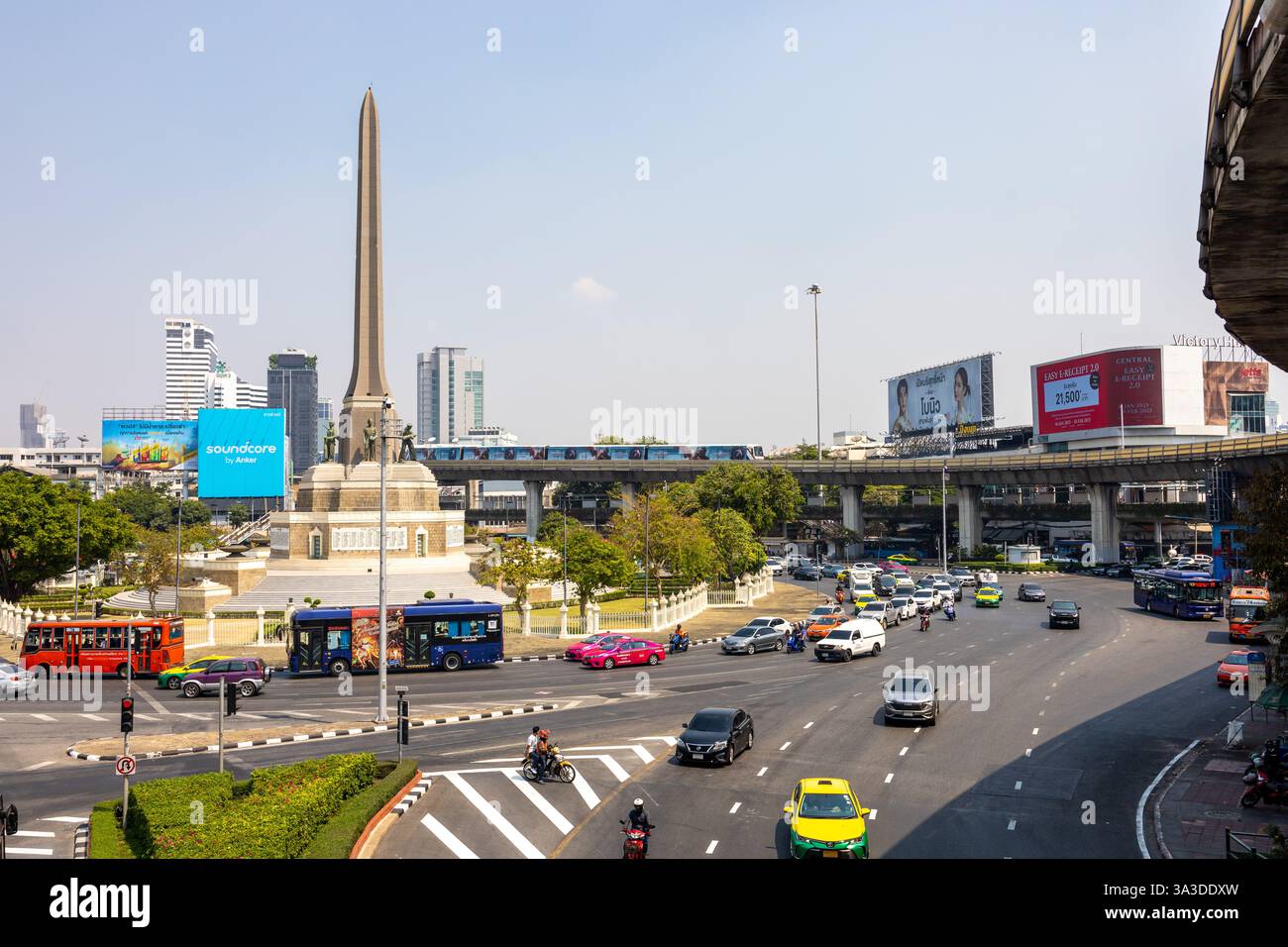 Bangkok Thailand - February 13 2025: The Train coming at BTS Victory ...