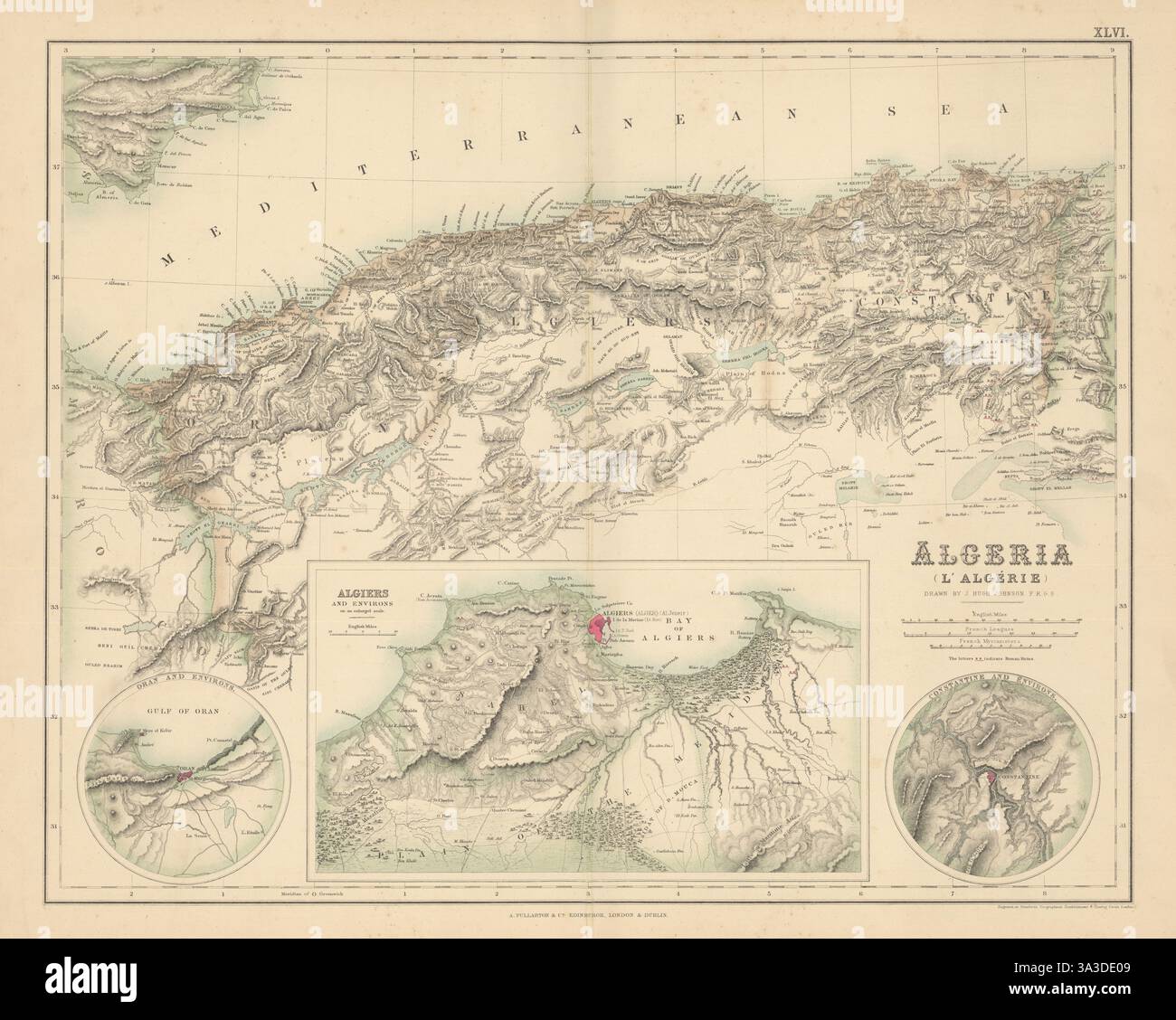 Vintage constantine map hi-res stock photography and images - Alamy