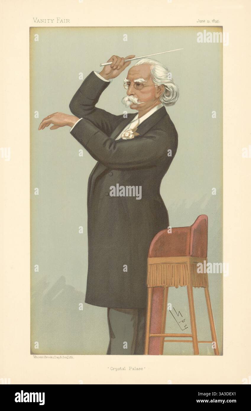 VANITY FAIR SPY CARTOON August Friedrich Manns 'Crystal Palace' Music ...