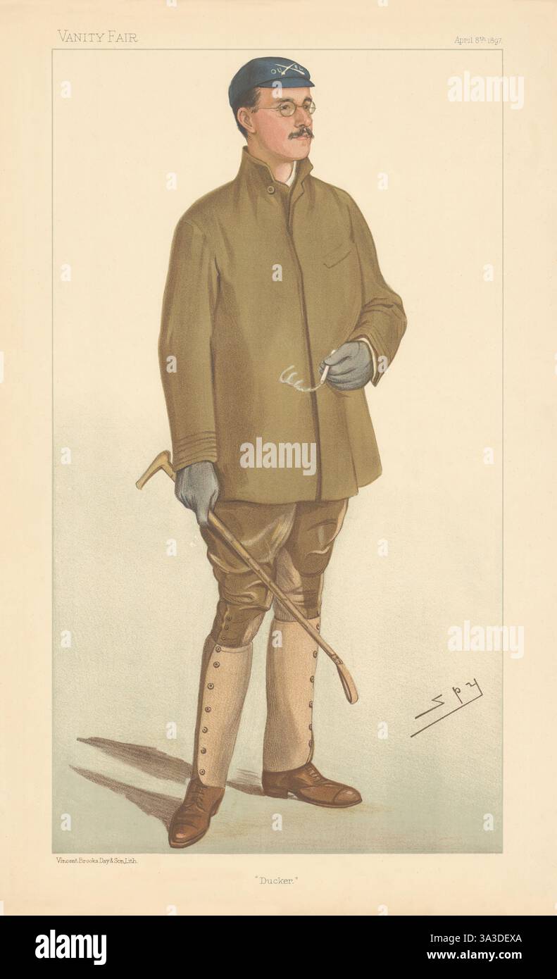 VANITY FAIR SPY CARTOON Douglas Hamilton Mclean 'Ducker' Rowing 1897 ...