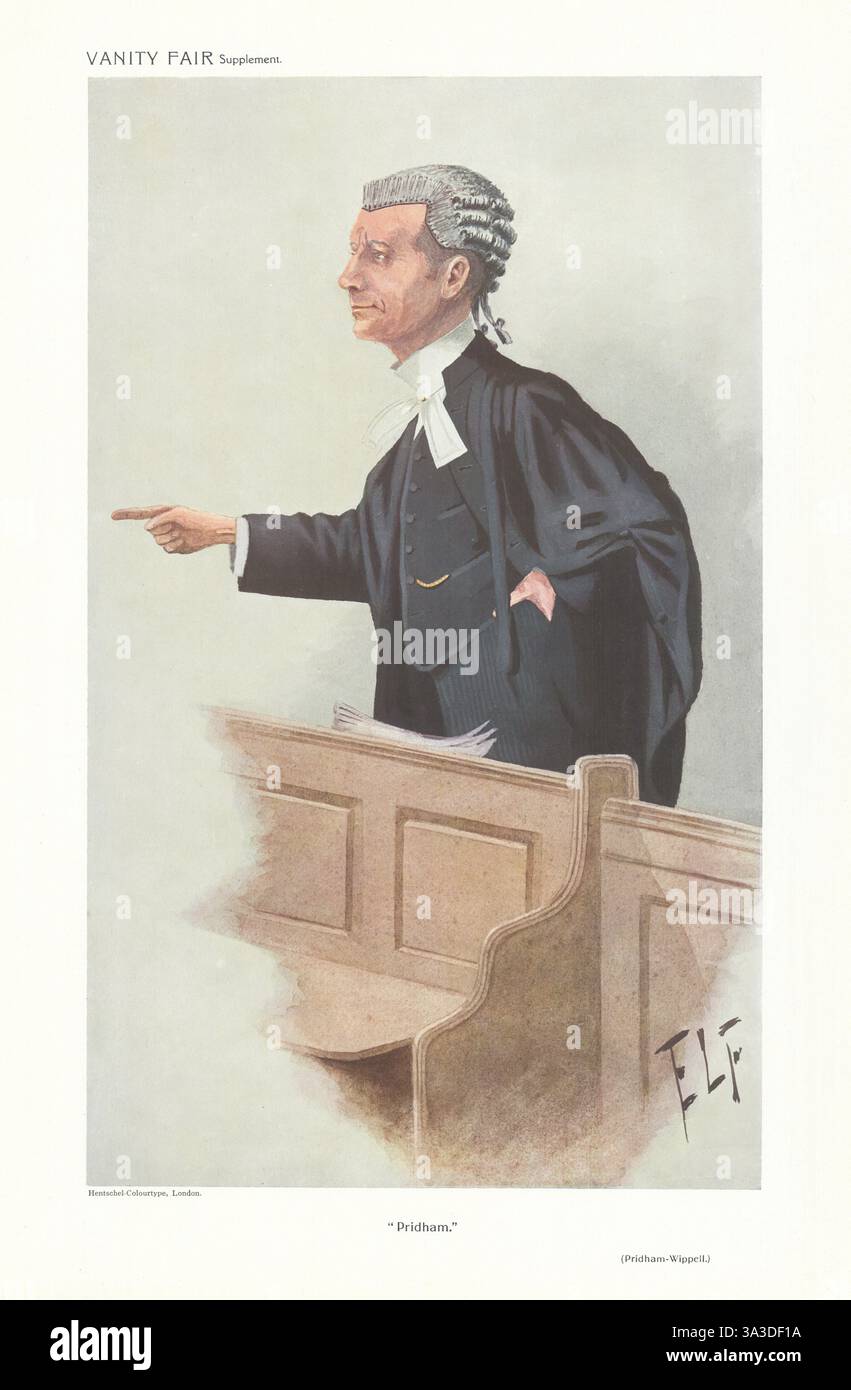 VANITY FAIR SPY CARTOON 'Pridham' Henry Pridham-Wippell. Law. By ELF ...