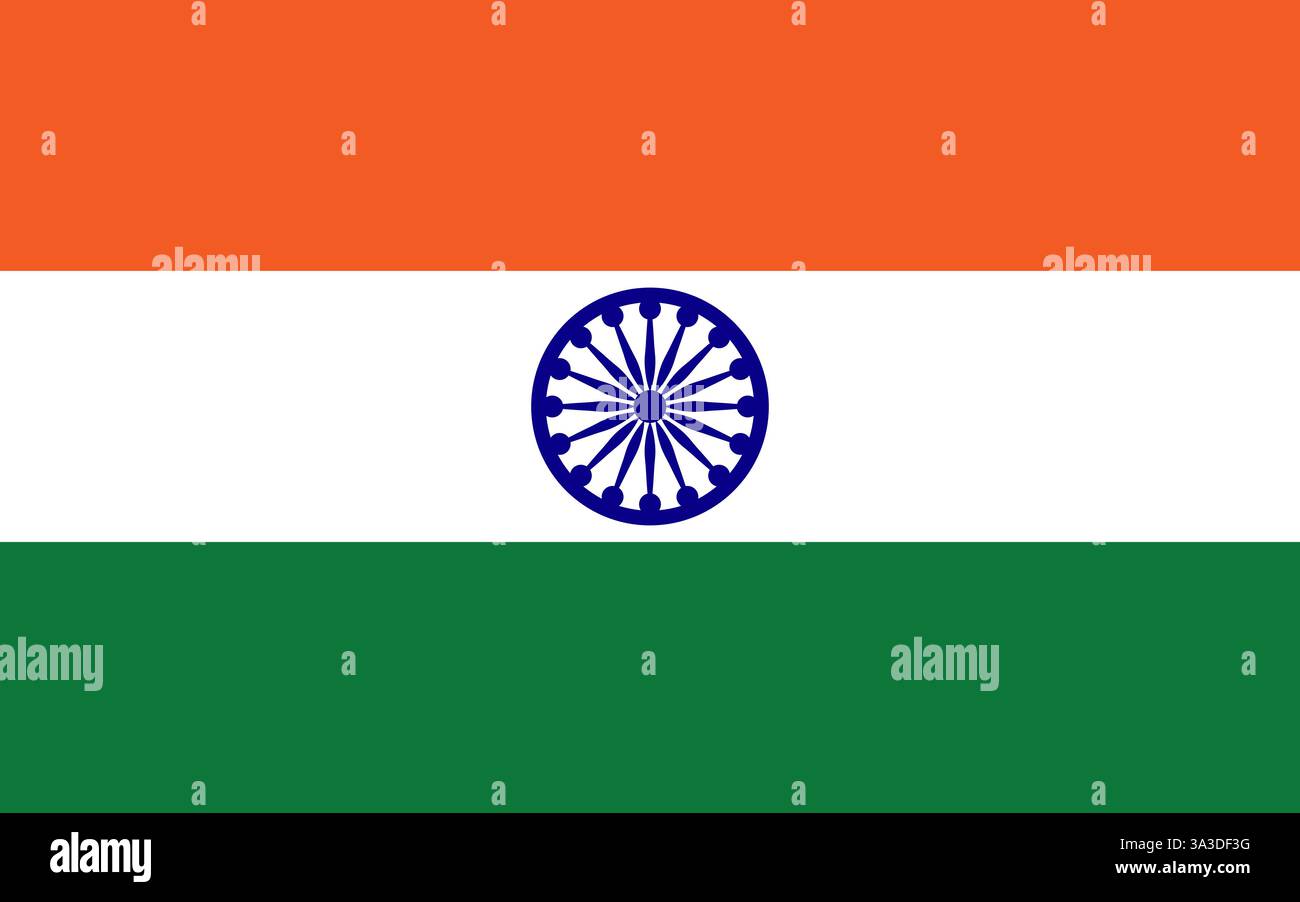 National flag of India. Indian country flag banner background vector ...