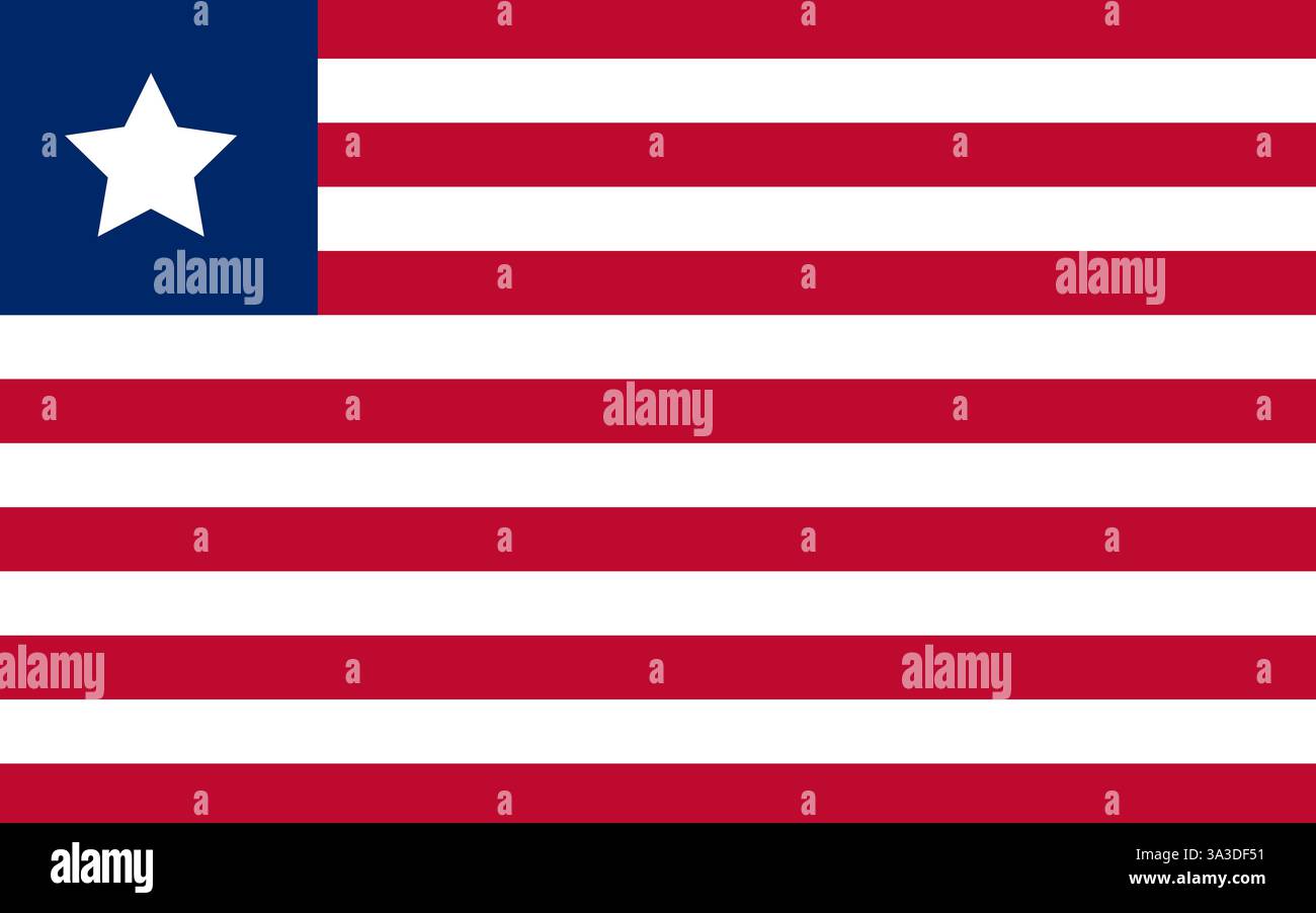 National flag of Liberia. Liberian country flag banner vector ...