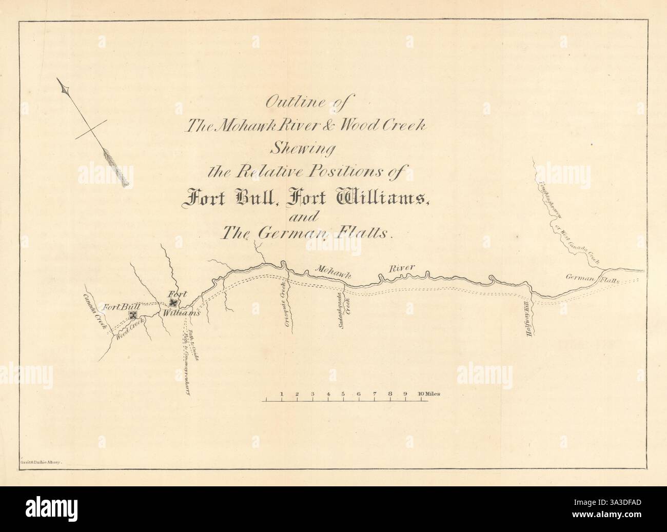 Mohawk river & Wood Creek shewing… Forts Bull, Williams & German Flatts ...