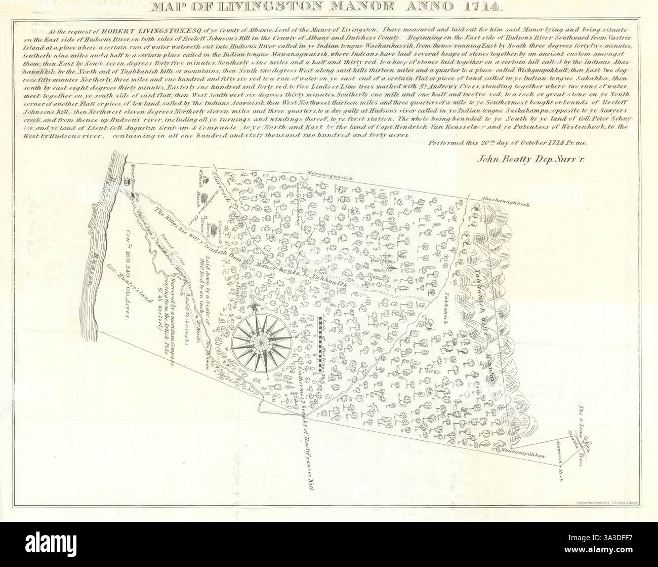 Map of livingston manor hi-res stock photography and images - Alamy