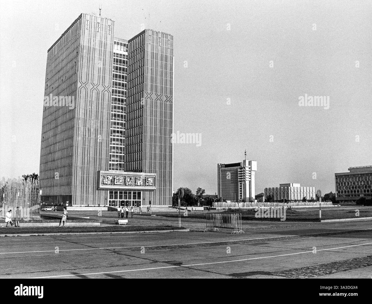 TASHKENT Uzbekistan modern buildings scattered across an open space ...