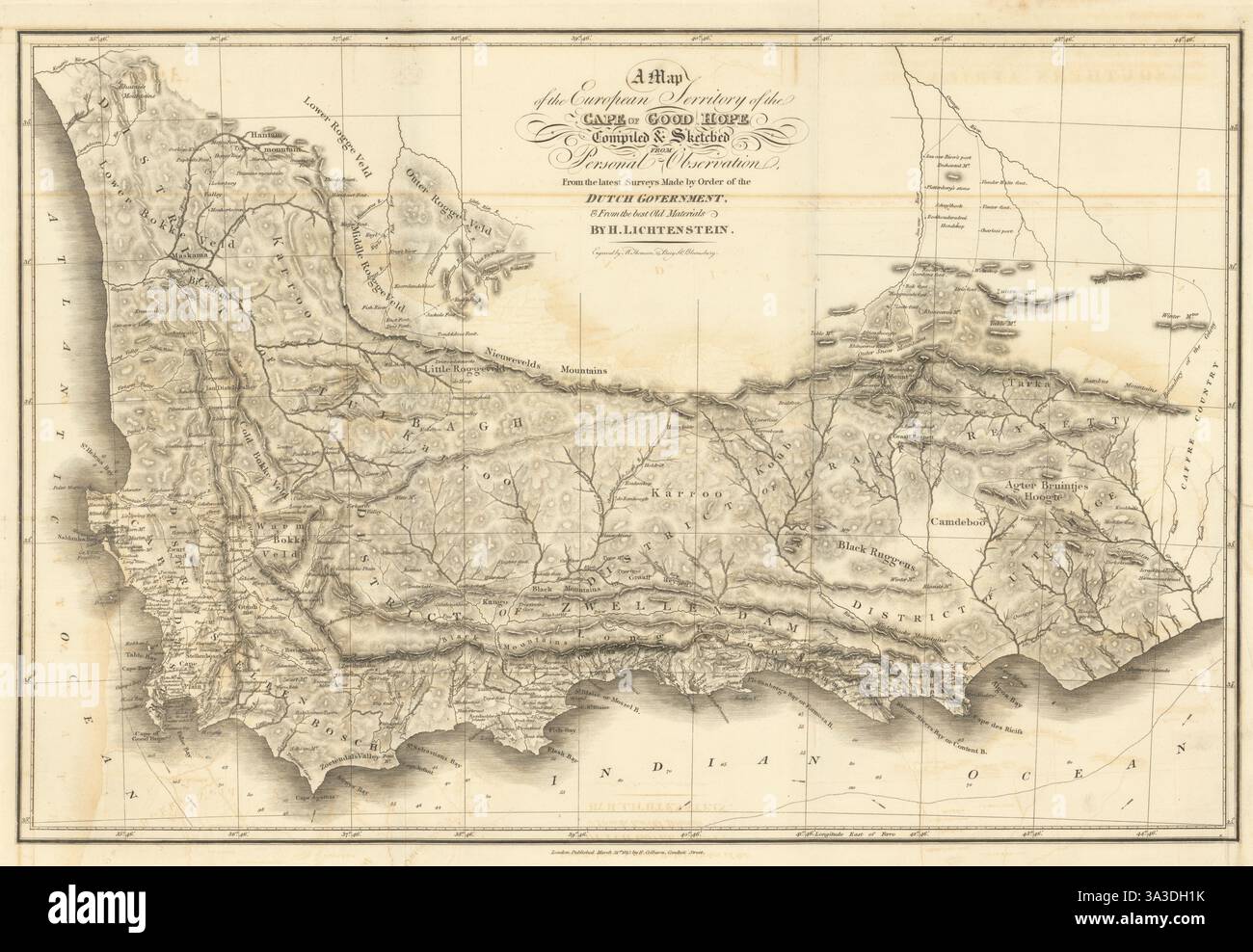 A Map of the European Territory of the Cape of Good Hope by H ...