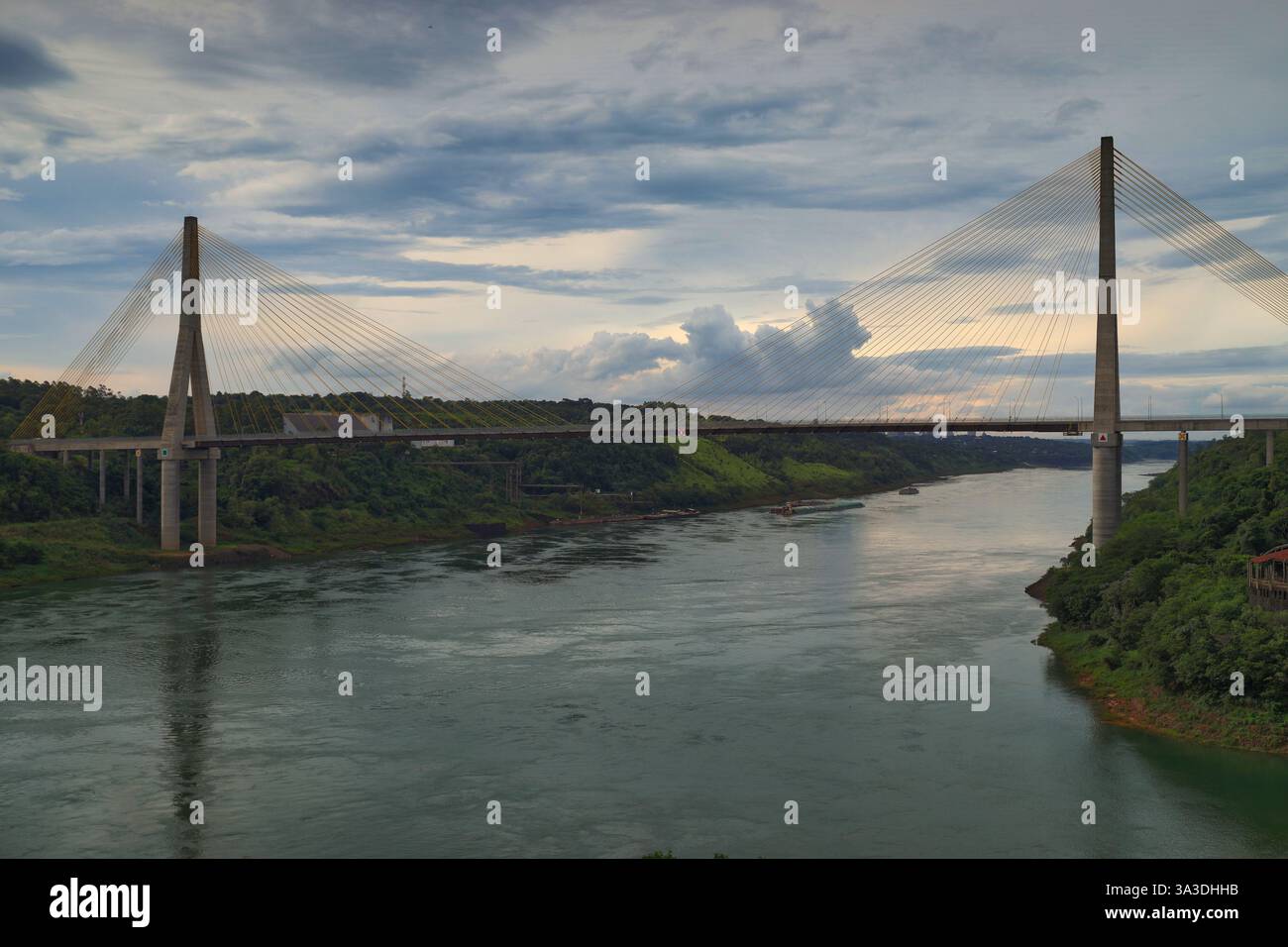 International Friendship Bridge at Hito Tres Fronteras, Argentina ...