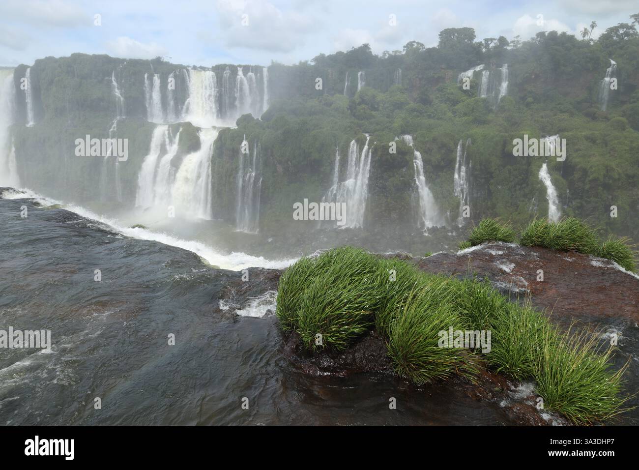 Iguazu Falls, Argentina and Brazil - waterfalls of Iguazu River on ...