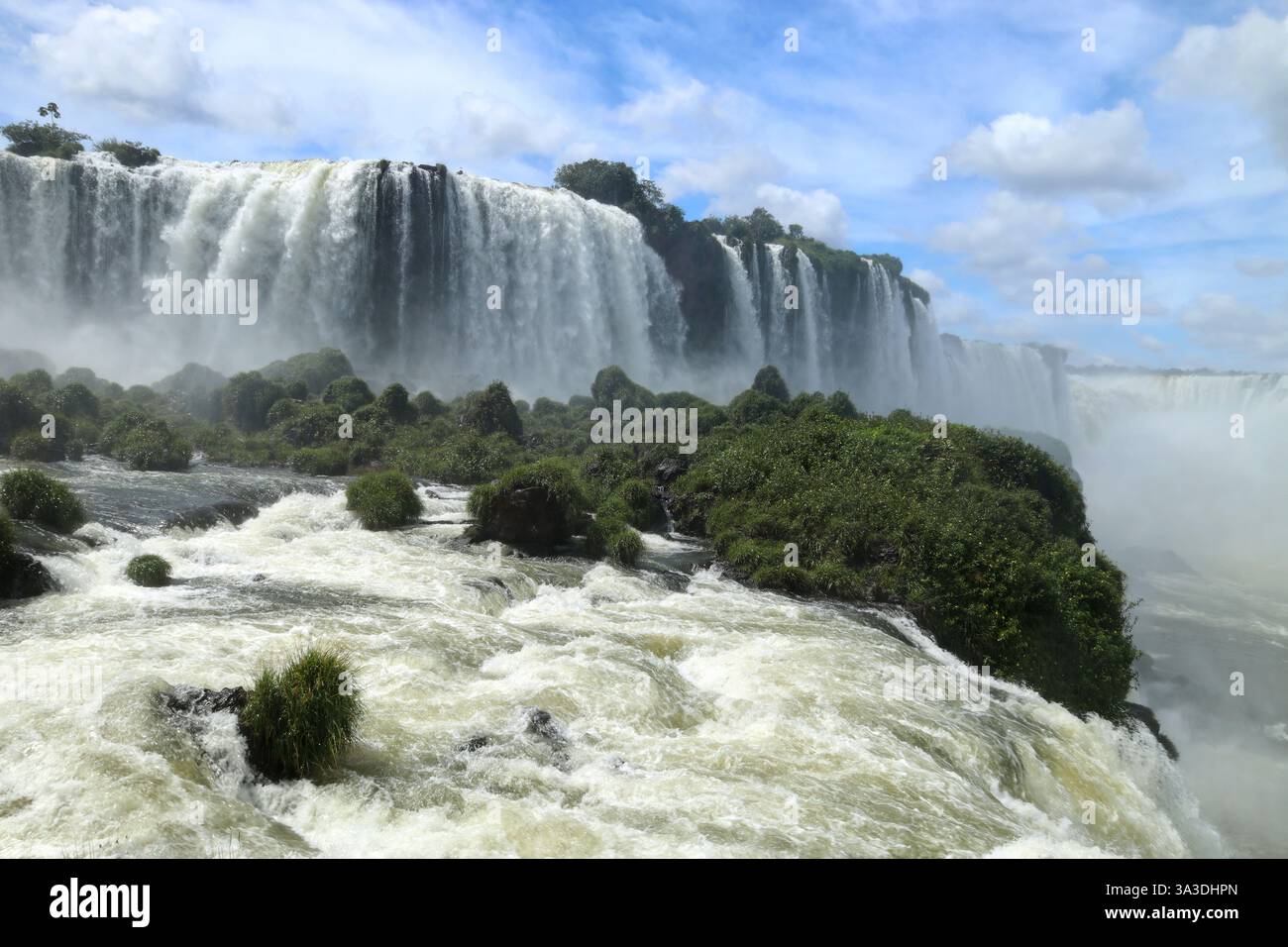 Iguazu Falls, Argentina and Brazil - waterfalls of Iguazu River on ...