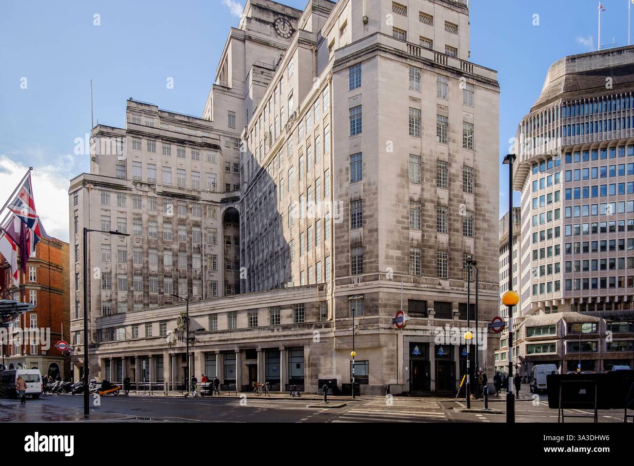 Former headquarters of London Transport at 55 Broadway, Westminster ...