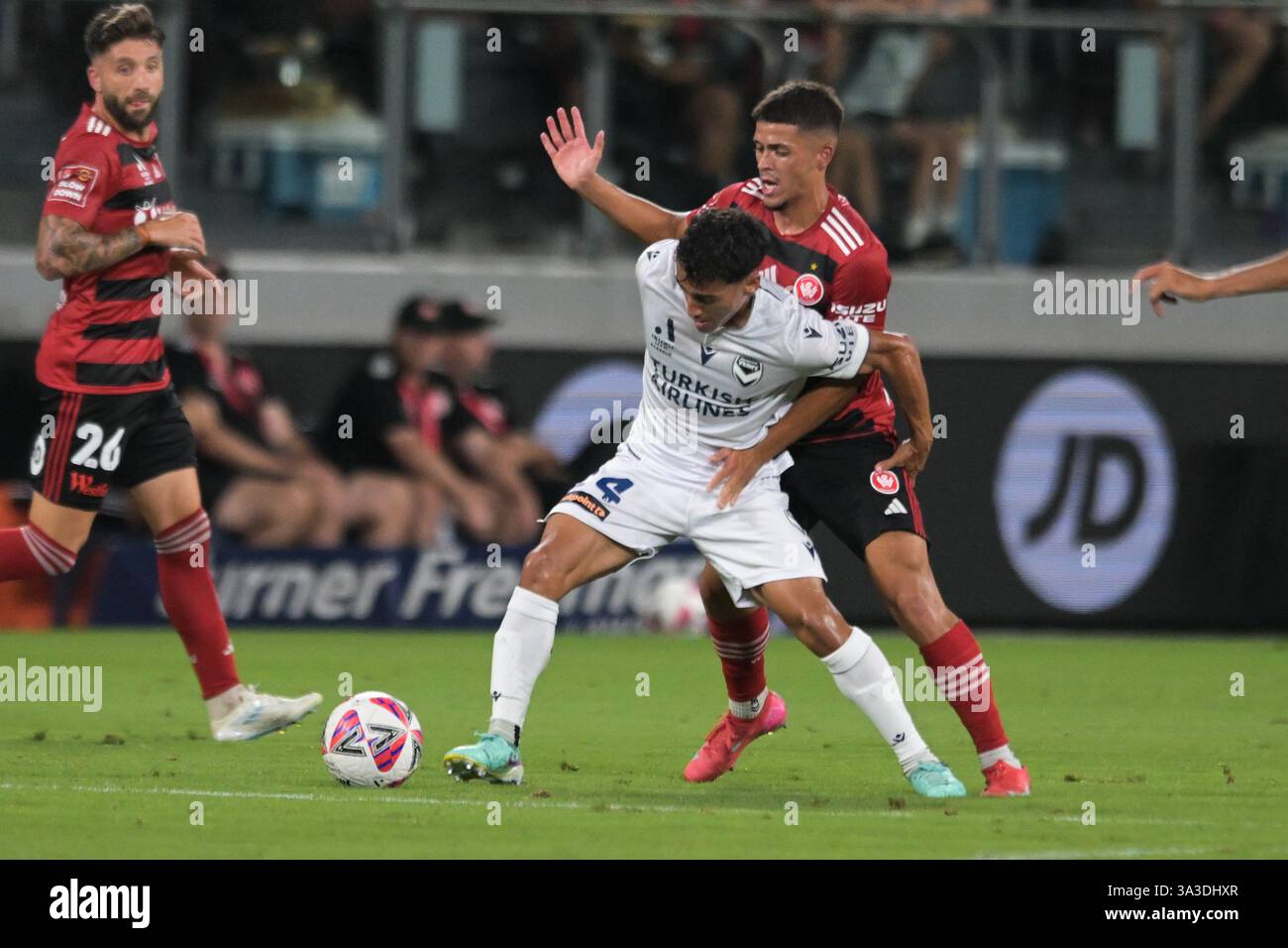 Parramatta, Australia. 15th Mar, 2025. Jordi Francis Valadon (L) of ...