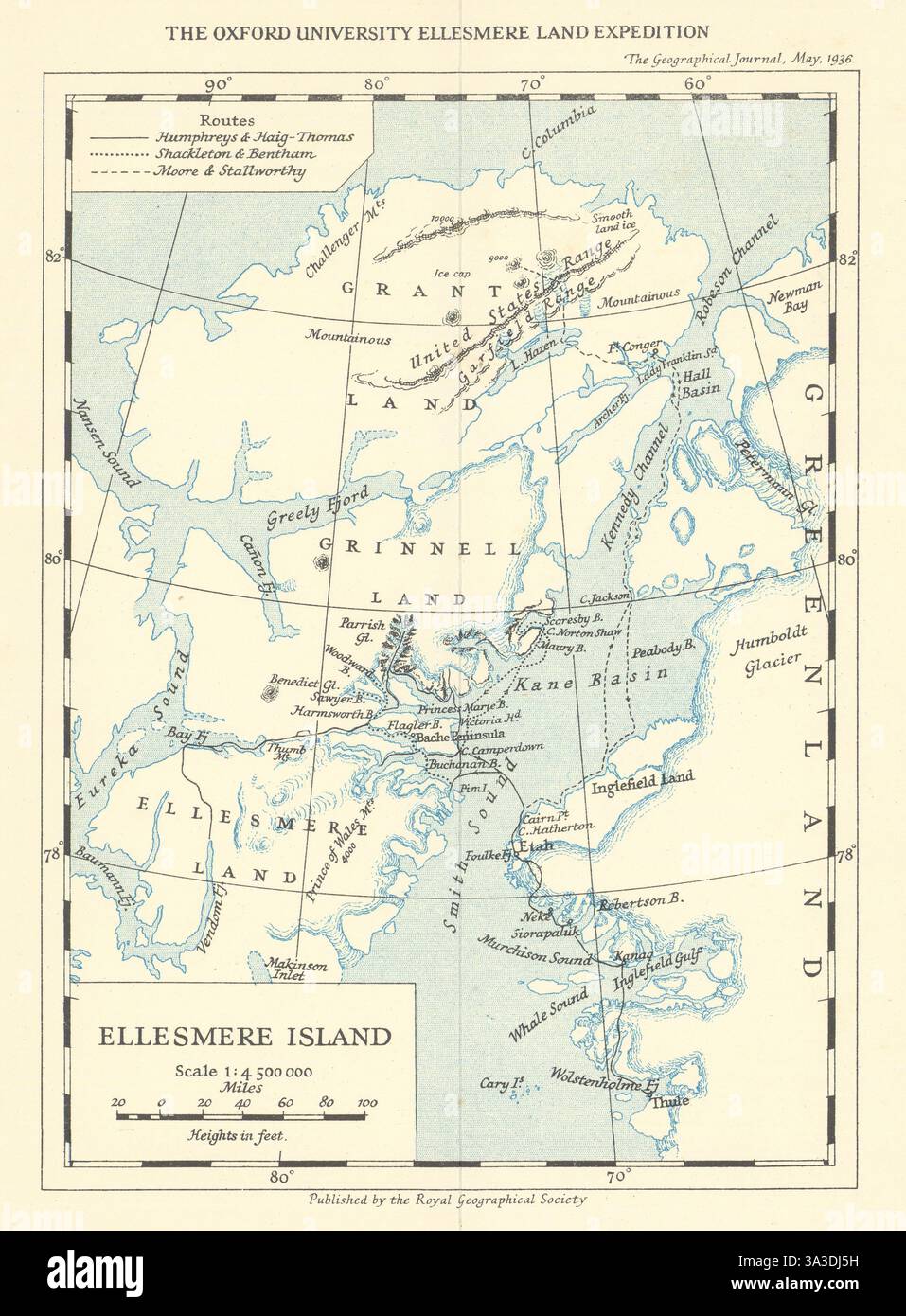 Map of ellesmere hi-res stock photography and images - Alamy