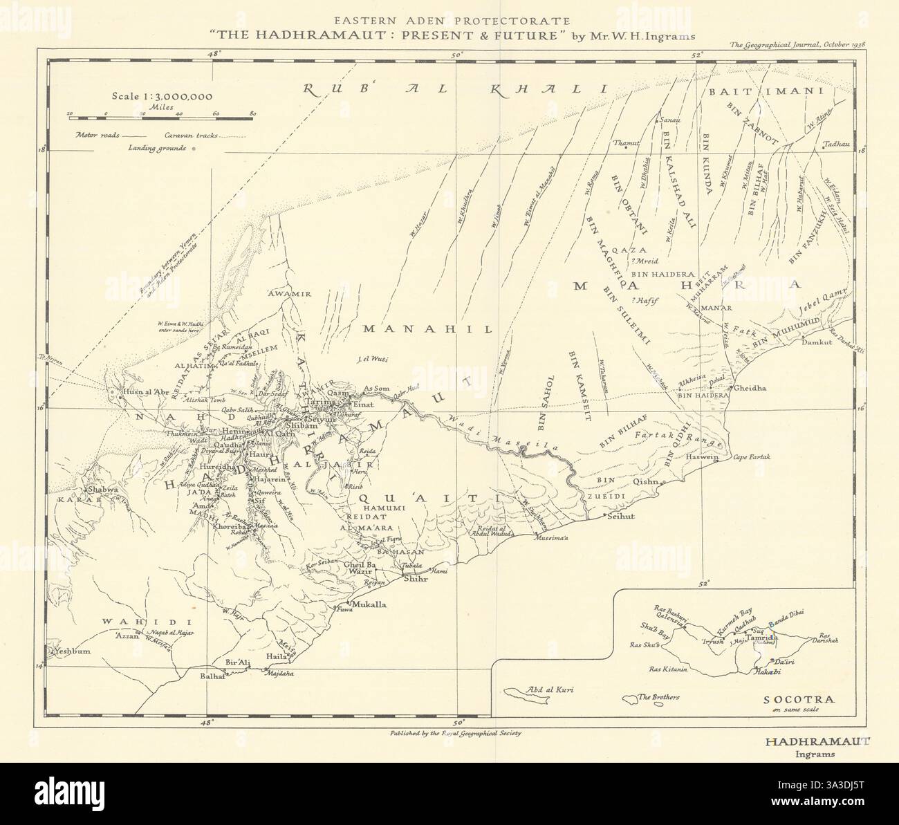 Eastern Aden Protectorate. Hadhramaut. Yemen. RGS/William H. Ingrams ...