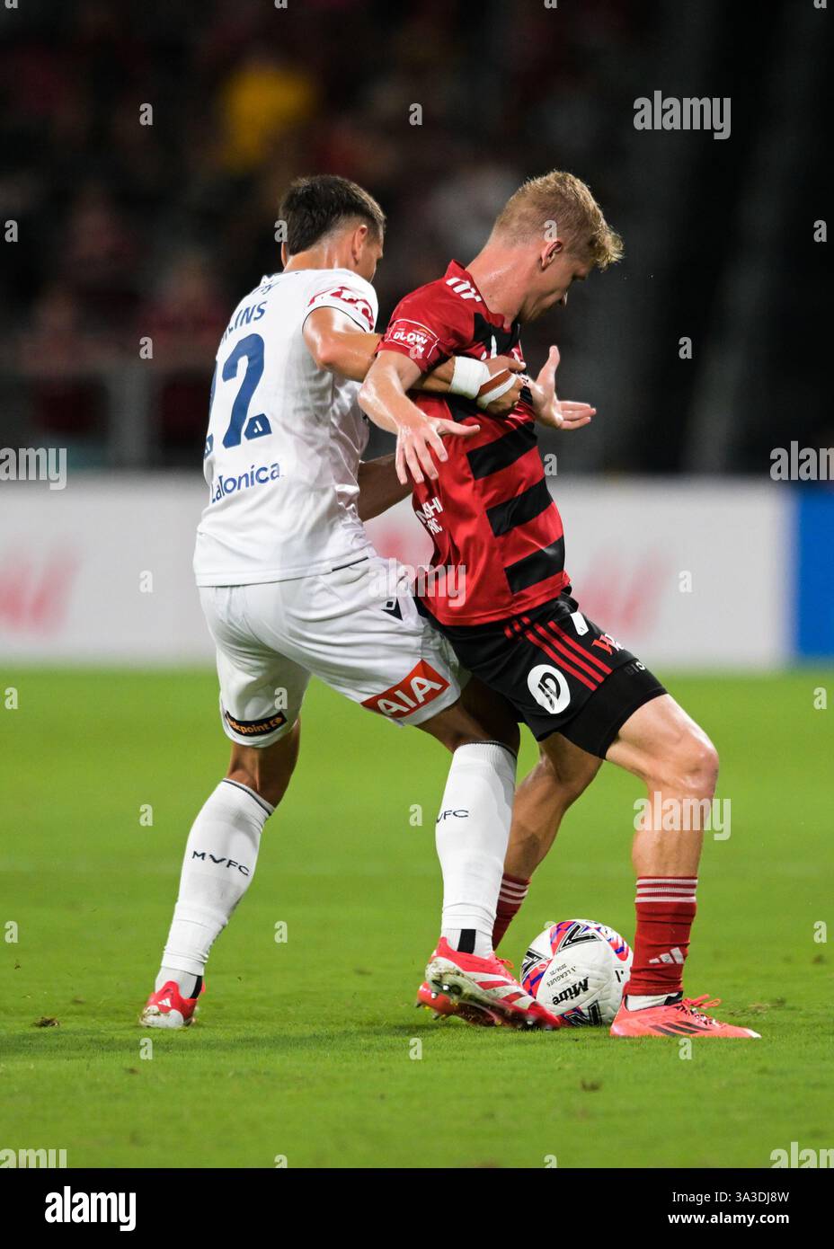 Parramatta, Australia. 15th Mar, 2025. Joshua James Rawlins (L) of ...