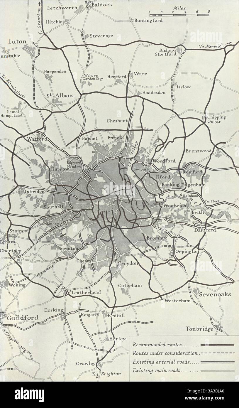 Highway Development Survey. Greater London Ringways RGS/Charles Bressey ...