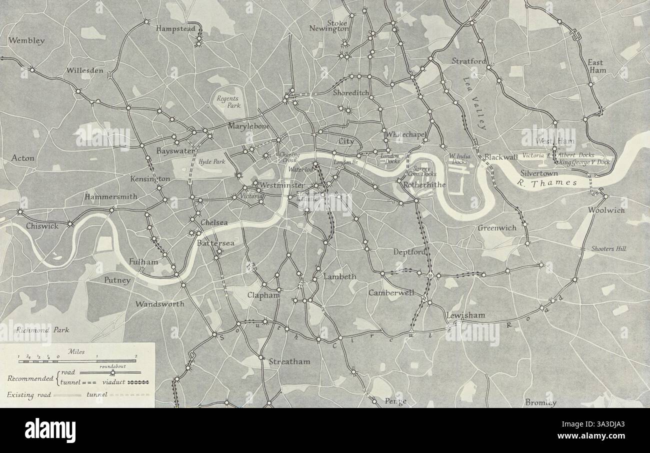 Highway Development Survey. Inner London Proposals. RGS/Charles Bressey ...