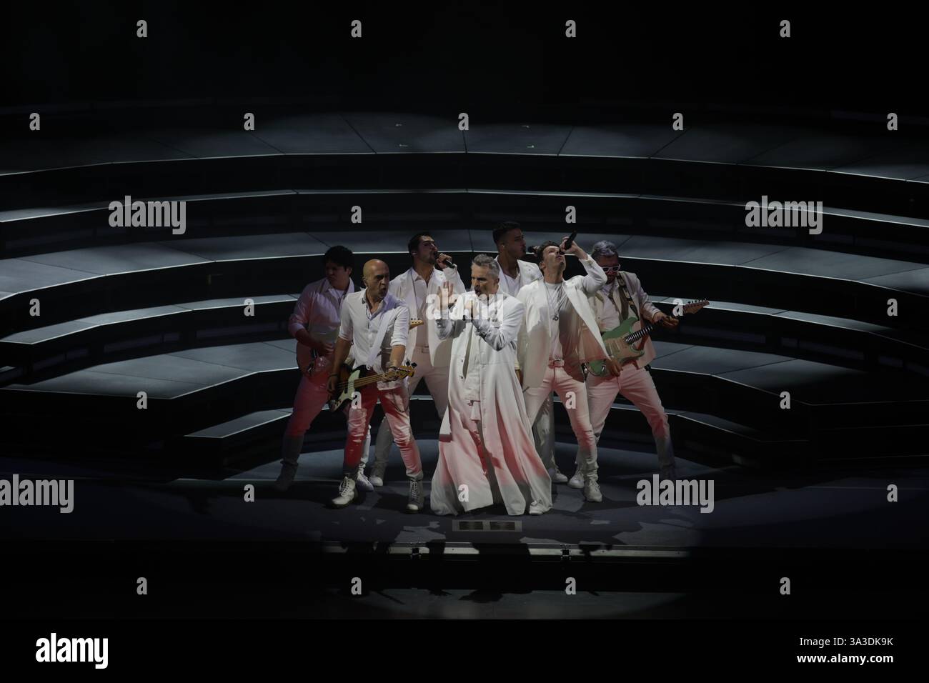 Mexico City, Mexico. 14th Mar, 2025. Spanish singer Miguel Bose ...