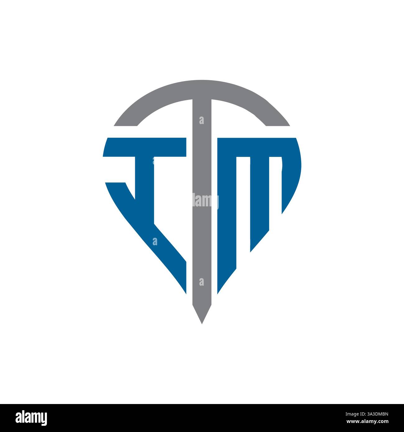 ITM Unique modern flat abstract geometric initials vector letter logo ...