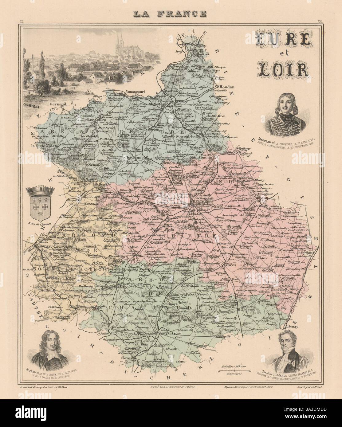 Map of chartres hi-res stock photography and images - Alamy