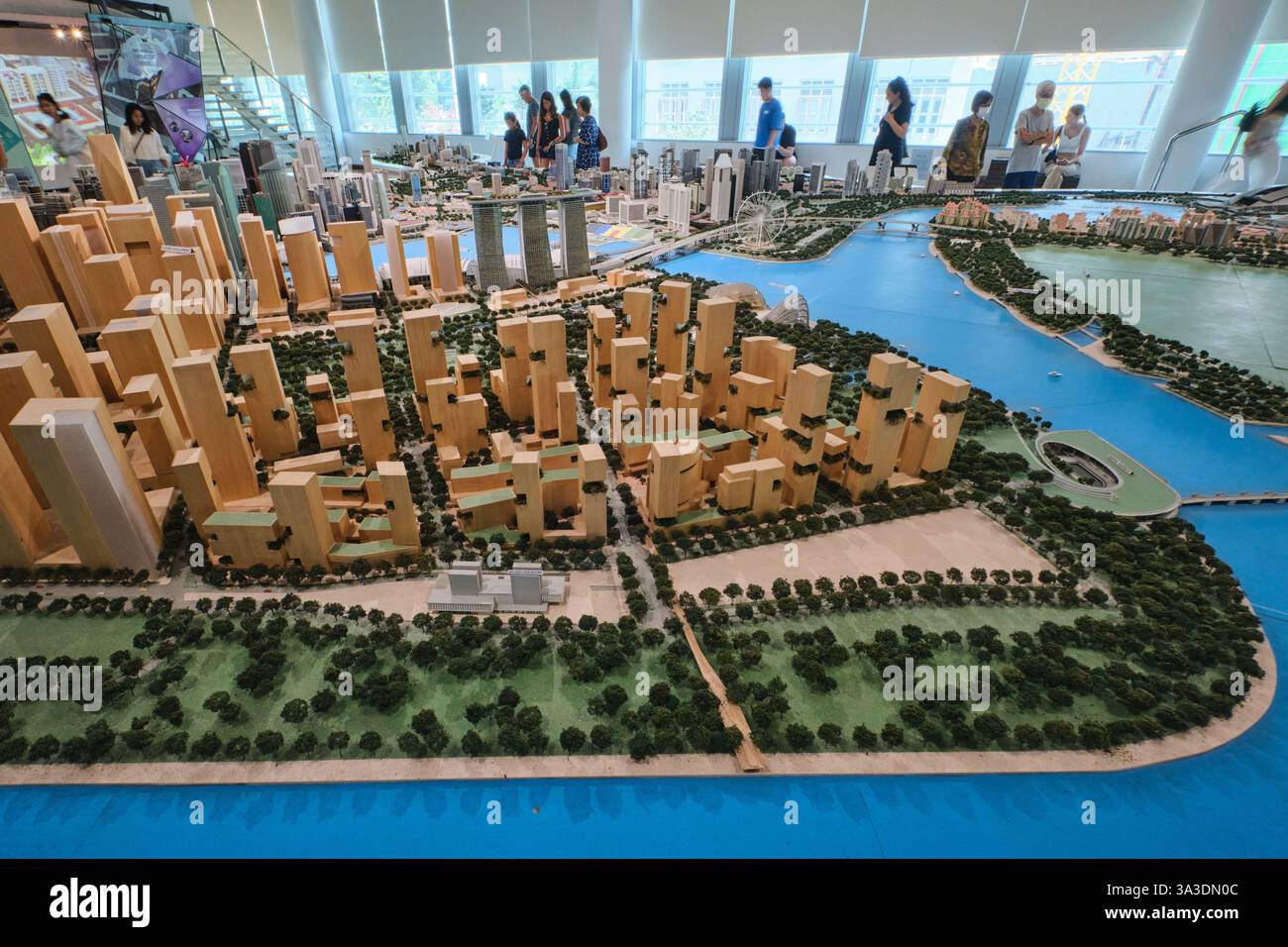 Singapore - January 18, 2025: A city gallery model of Singapore ...