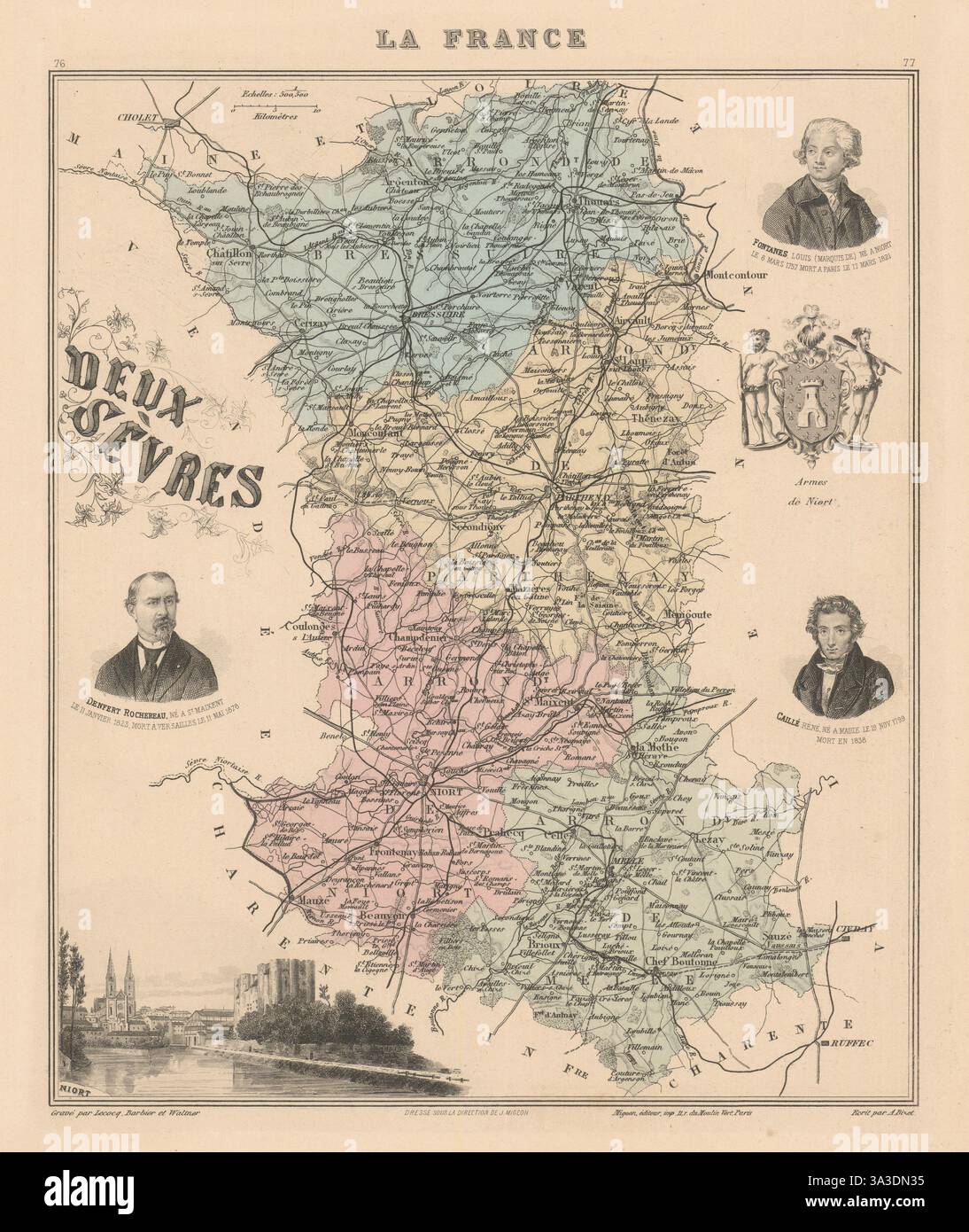 Niort map hi-res stock photography and images - Alamy