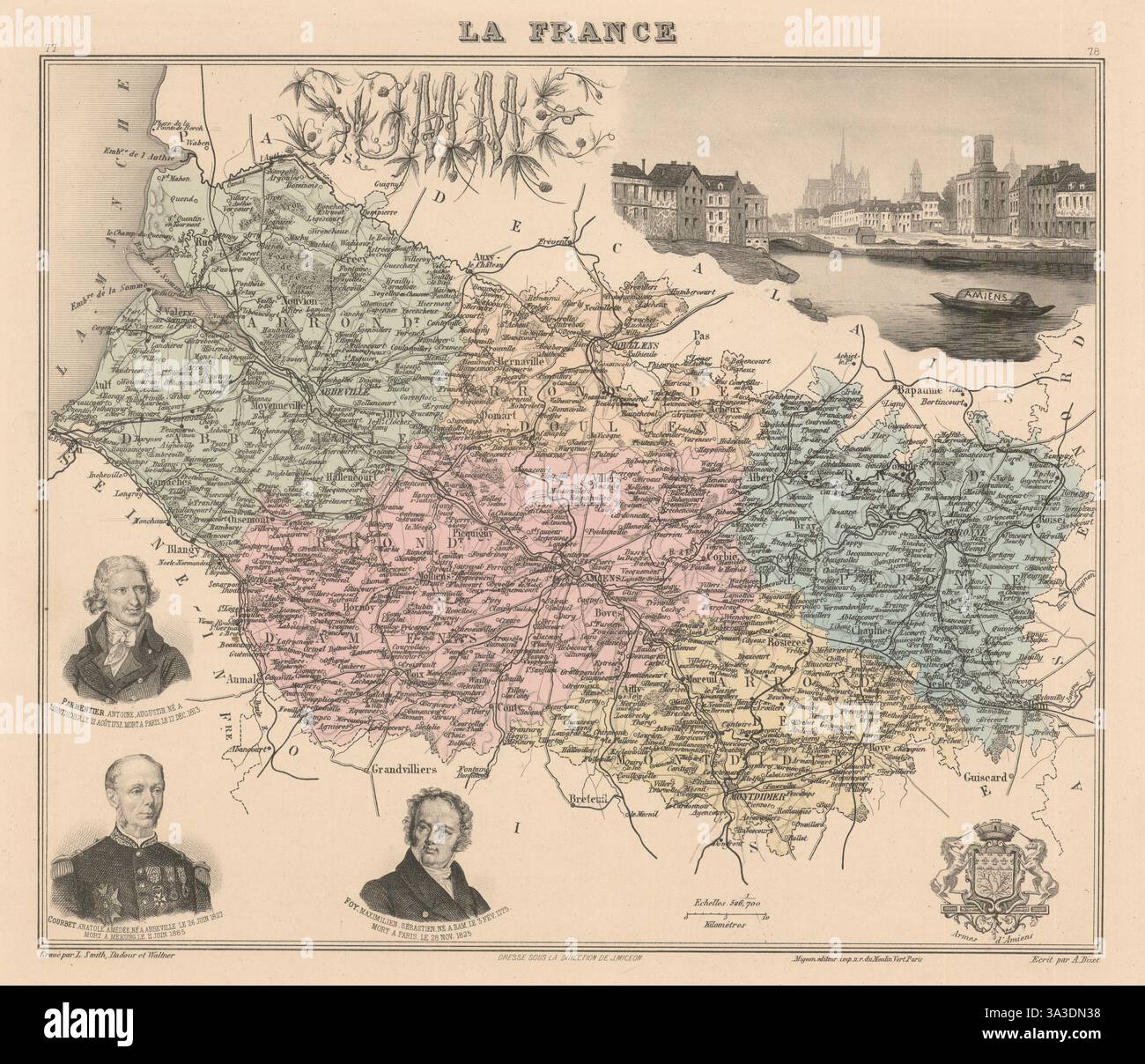 Amiens map hi-res stock photography and images - Alamy