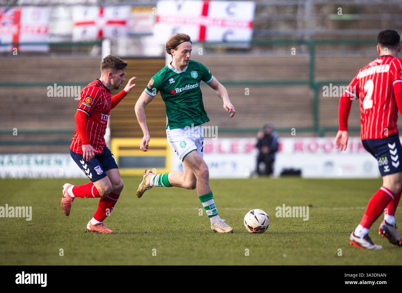 Harvey Greenslade of Yeovil Town and y of York City during the National ...