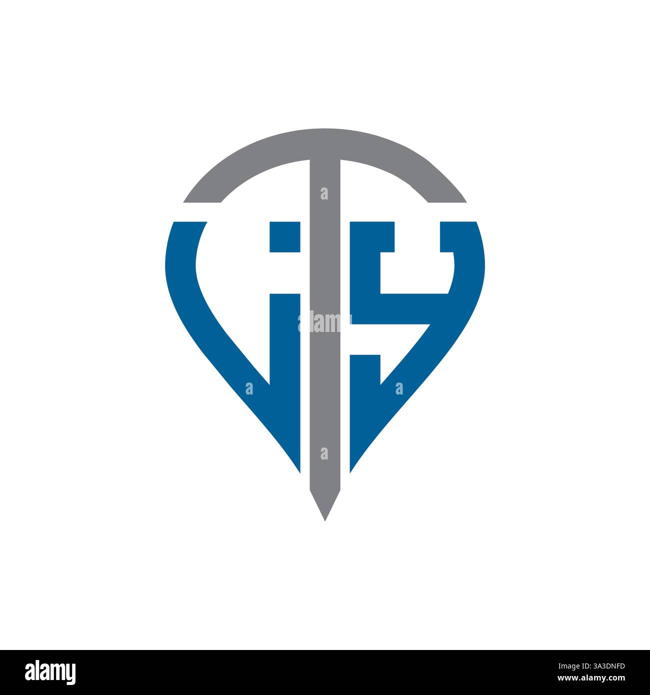 LTY Unique modern flat abstract geometric initials vector letter logo ...