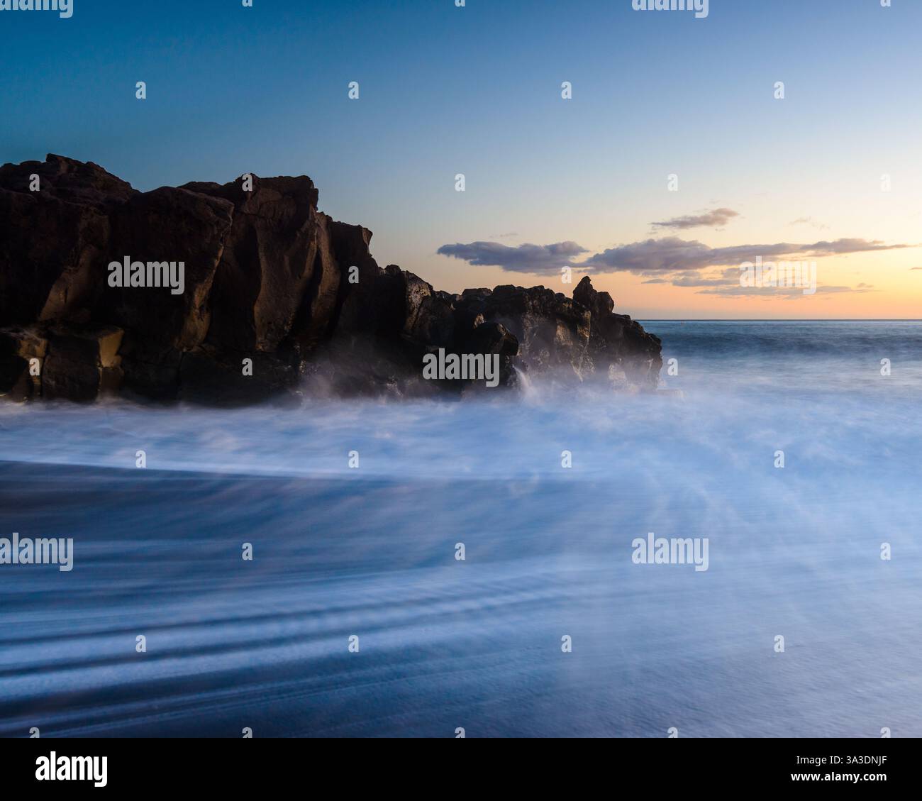 Blue hour sets in hi-res stock photography and images - Alamy